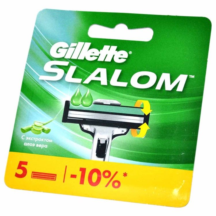 Касеты сменные Gillette Slalom 5шт к/у