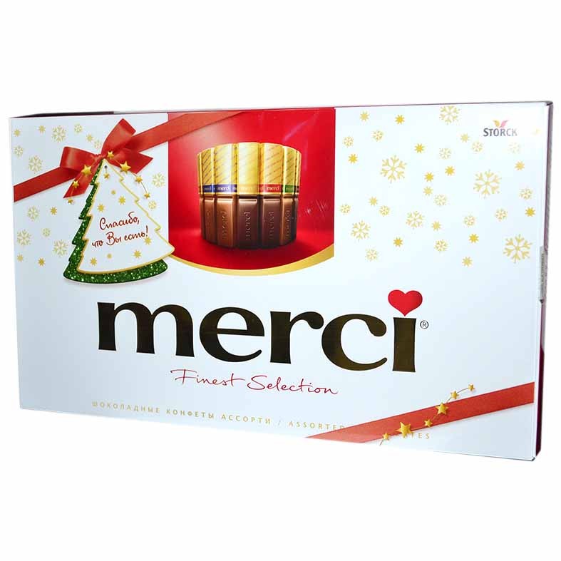 Конфеты Merci Finest Selection Ассорти 400гр к/у