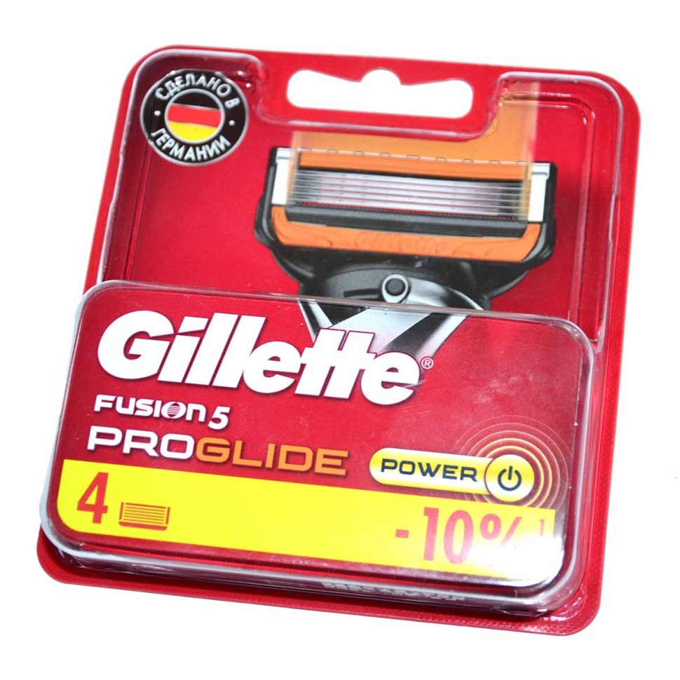 Кассеты сменные Gillette Fusion ProGlide Power 4шт к/у